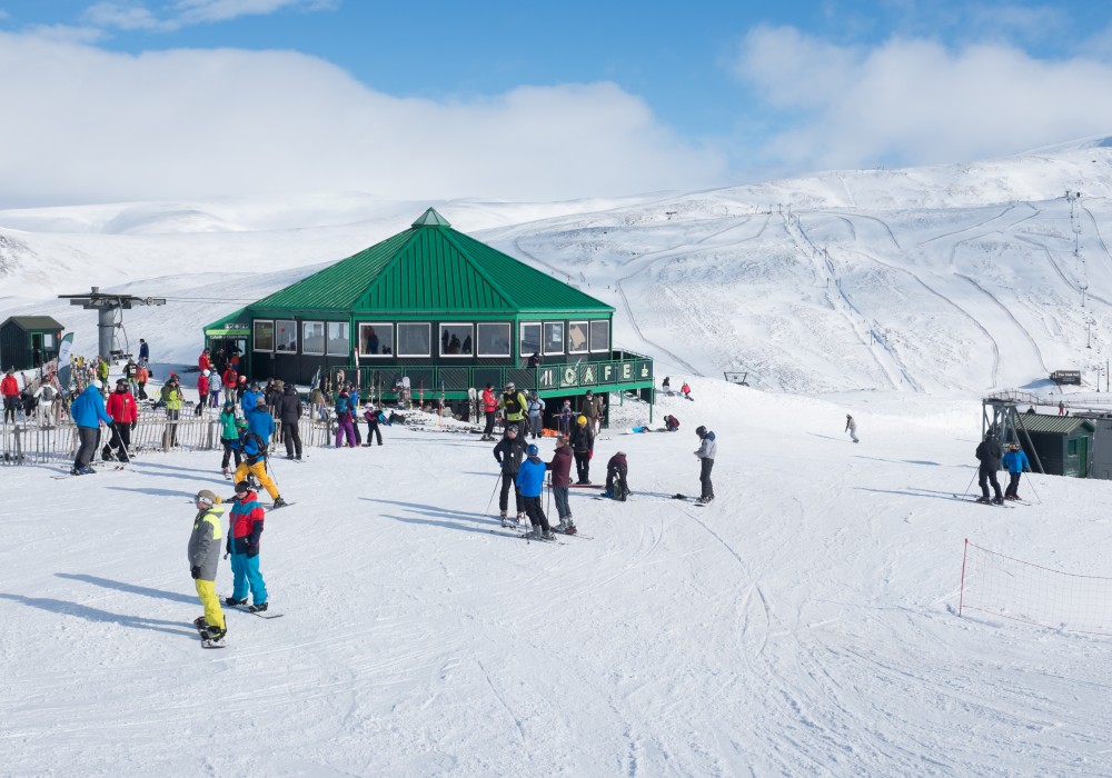 Ski Snowboard at Glenshee Snow sports Centre Cairngorms Scotland